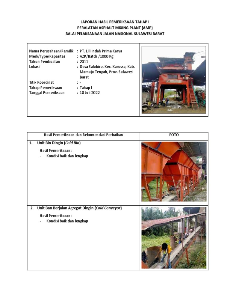 Lampiran Form Pemeriksaan Tahap 1 | PDF | Sains & Matematika