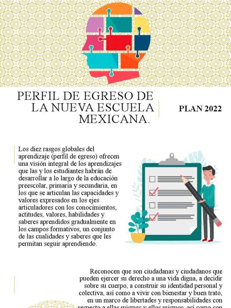 Perfil de Egreso de La Nueva Escuela Mexicana | PDF | Aprendizaje ...