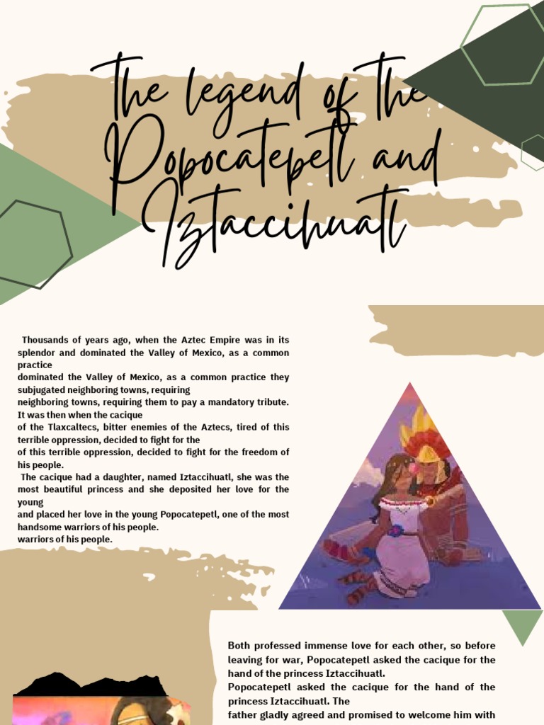 Popocatépetl and Iztaccihuatl Legend | PDF
