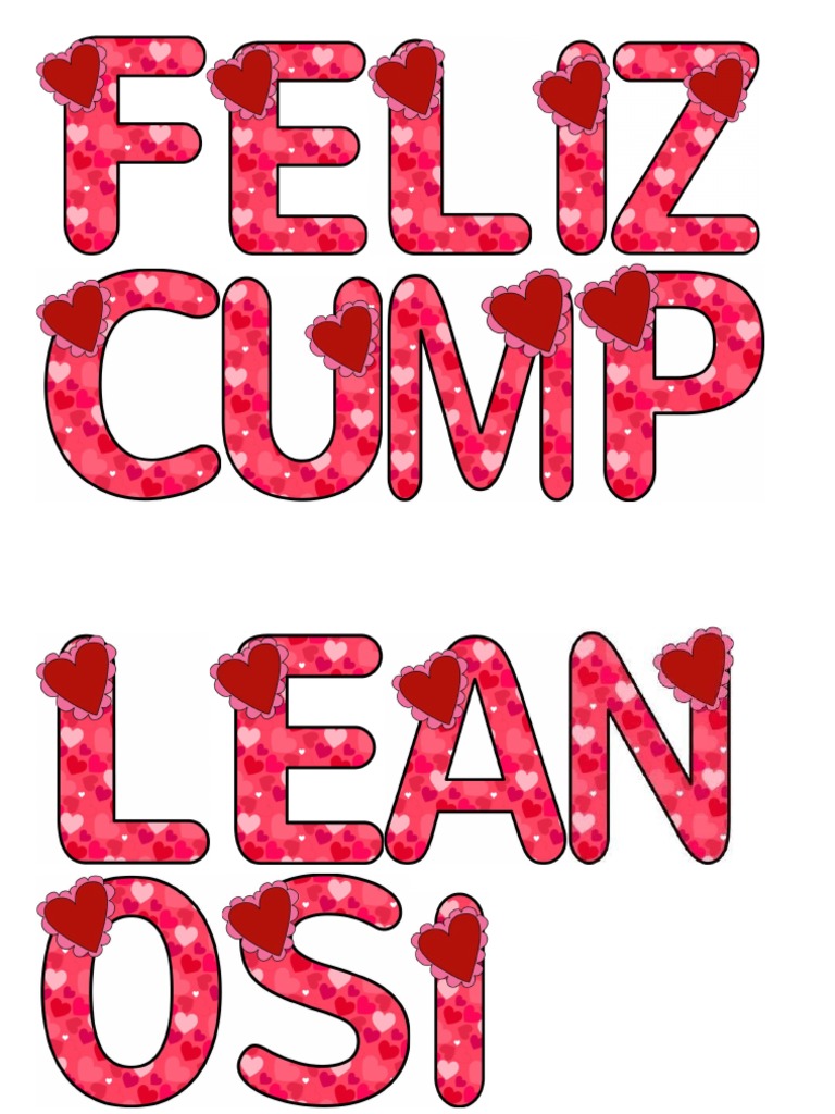 Letrero Cumpleaños | PDF