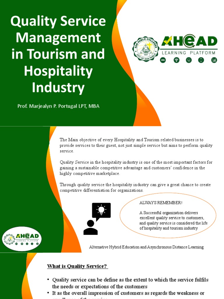 Quality Service Management in Hospitality | PDF | Experience | Business