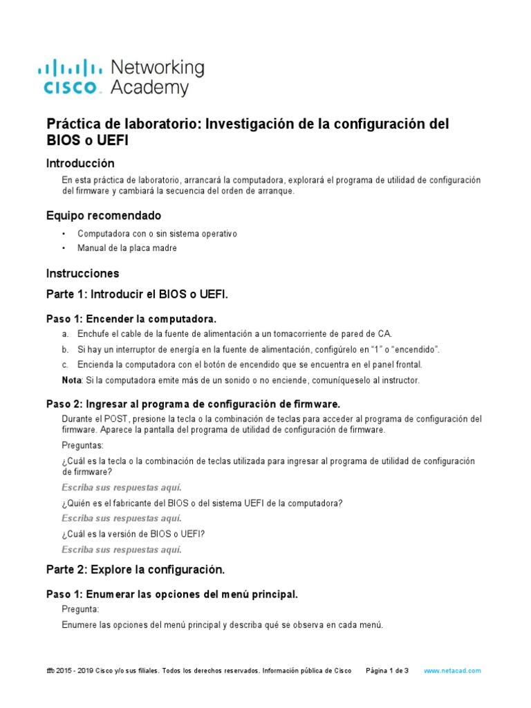 Practicas Del Capitulo 3 | PDF | Bios | Programación