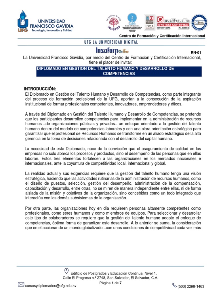 Gestión Estratégica del Talento Humano: Herramientas y Enfoques para el Desarrollo de ...