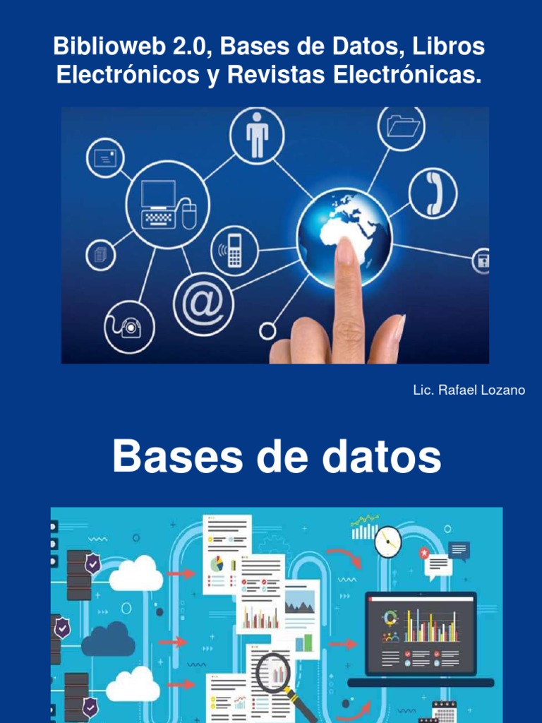 Bases de Datos y Libros Electronicos | PDF | Libros | Internet