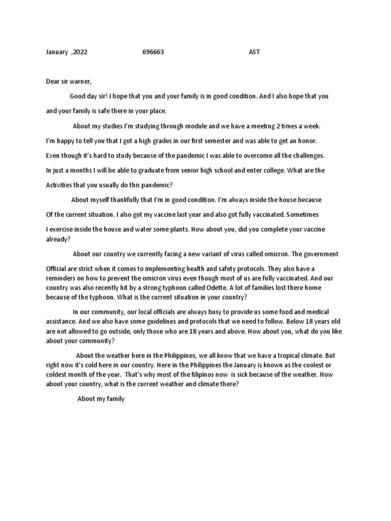 Andrei Unbound Letter | PDF