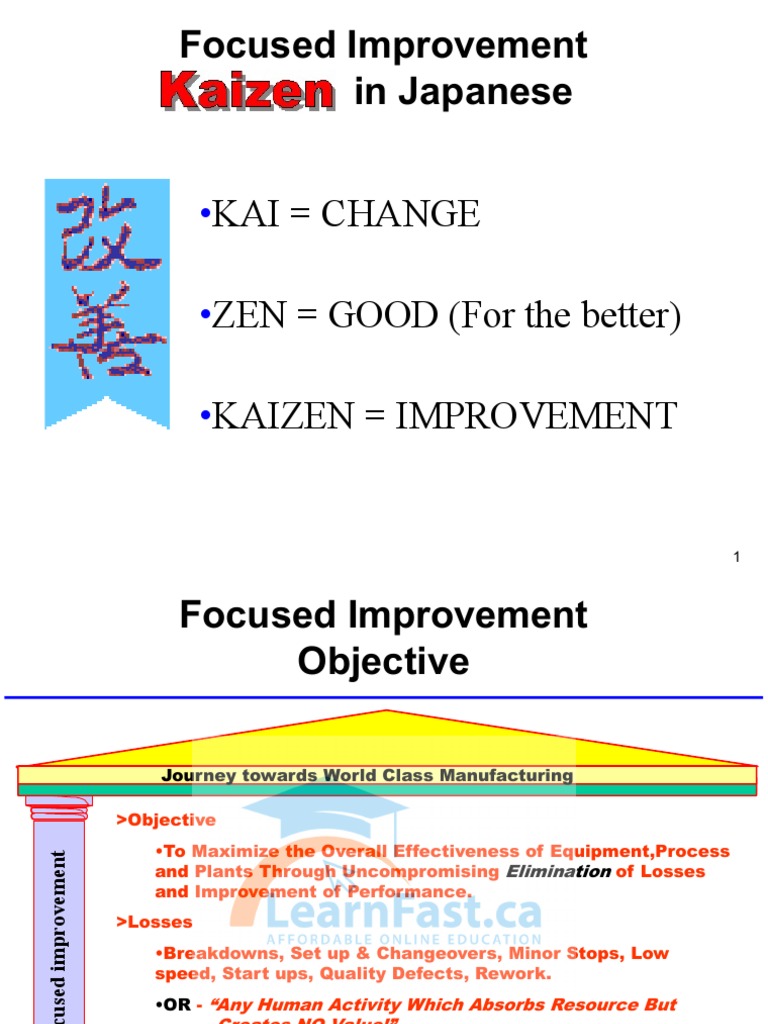 Focused Improvement in Manufacturing | PDF | Business Process | Business