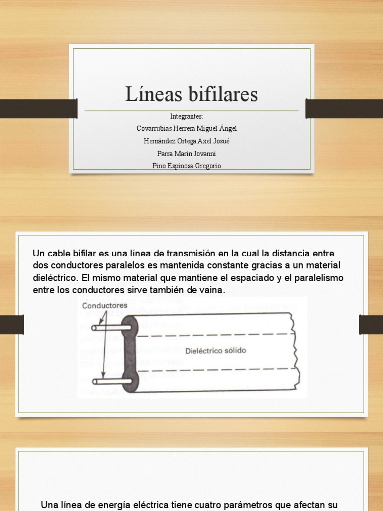Líneas Bifilares | PDF | Línea de transmisión | Ingenieria Eléctrica