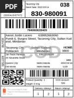 Air Waybill.J&T Express - 1 | PDF