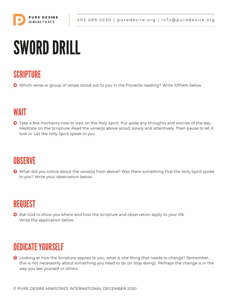 Sword Drill | PDF