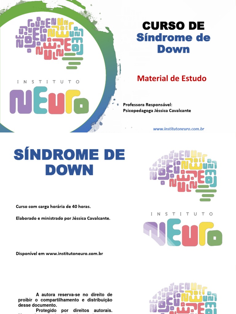 Sindrome Down PDF | PDF | Síndrome de Down | Aprendizado