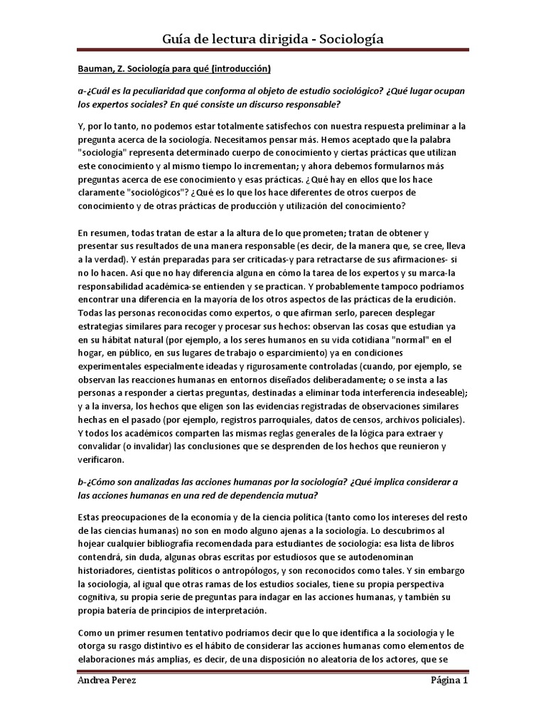 Resumen Sociología Por Andrea Perez | PDF | Emile Durkheim | Sociología