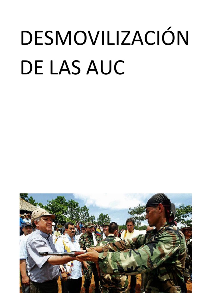 Desmovilización de Las Auc | PDF