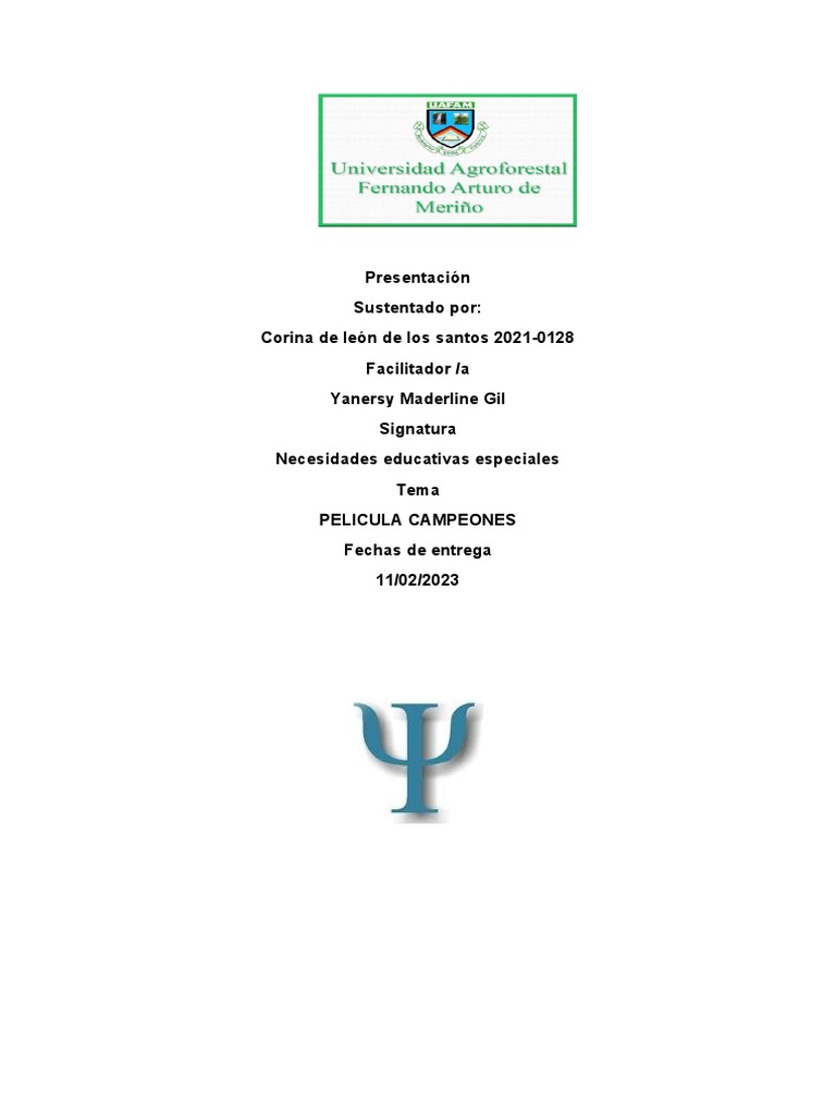 CAMPEONES | PDF | Invalidez