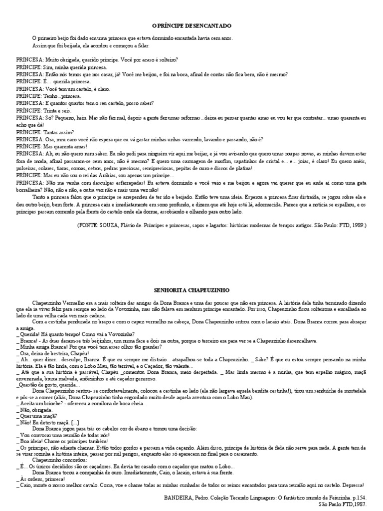 Conto de Fadas Moderno | PDF | Chapeuzinho Vermelho