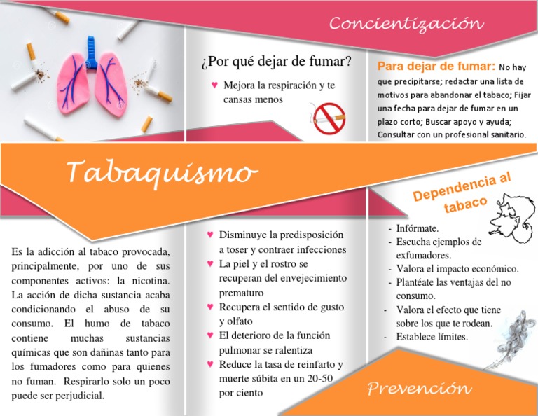 Folleto Sobre Tabaquismo | PDF