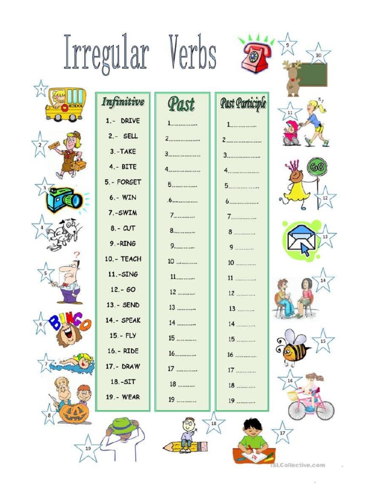 Irregular Verbs | PDF