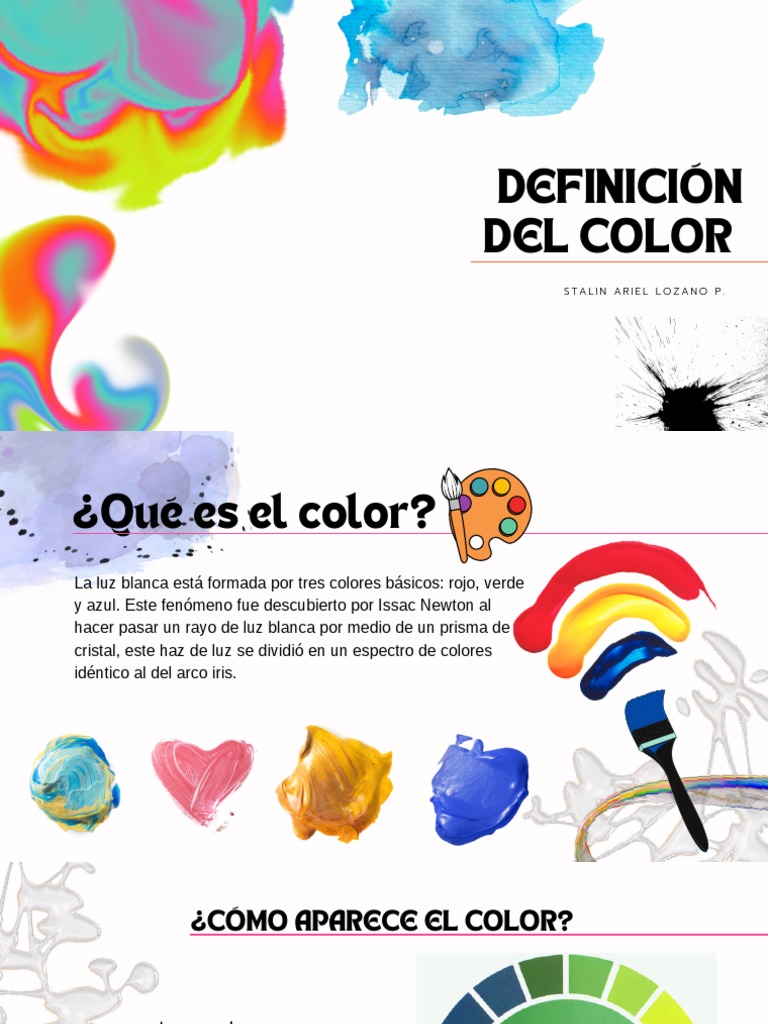 Definición Del Color | Descargar gratis PDF | Color | Azul