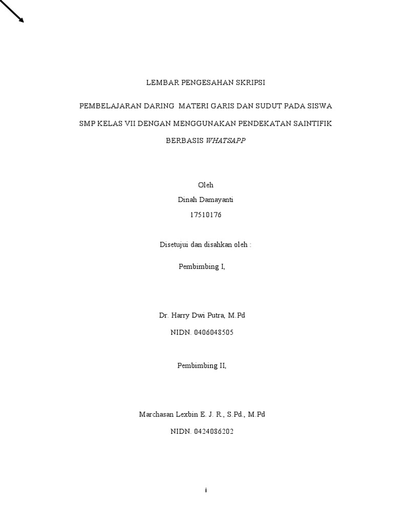 Skripsi Baru Dinah | PDF