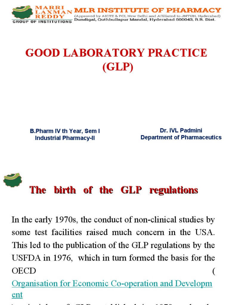 Understanding Good Laboratory Practice (GLP) | PDF | Self-Improvement ...