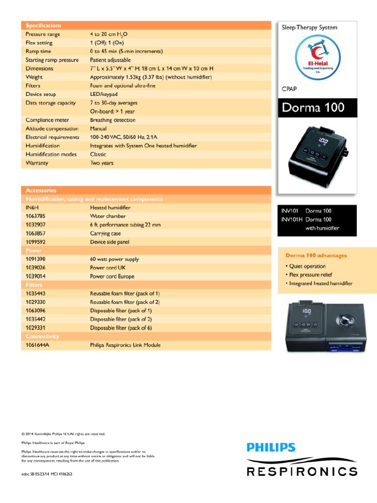 Dorma-100-Cpap-Sleep-Therapy-System New | PDF