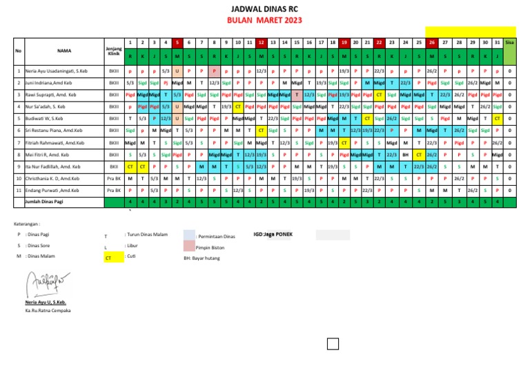 Jadwal Maret-Fix 2023 | PDF