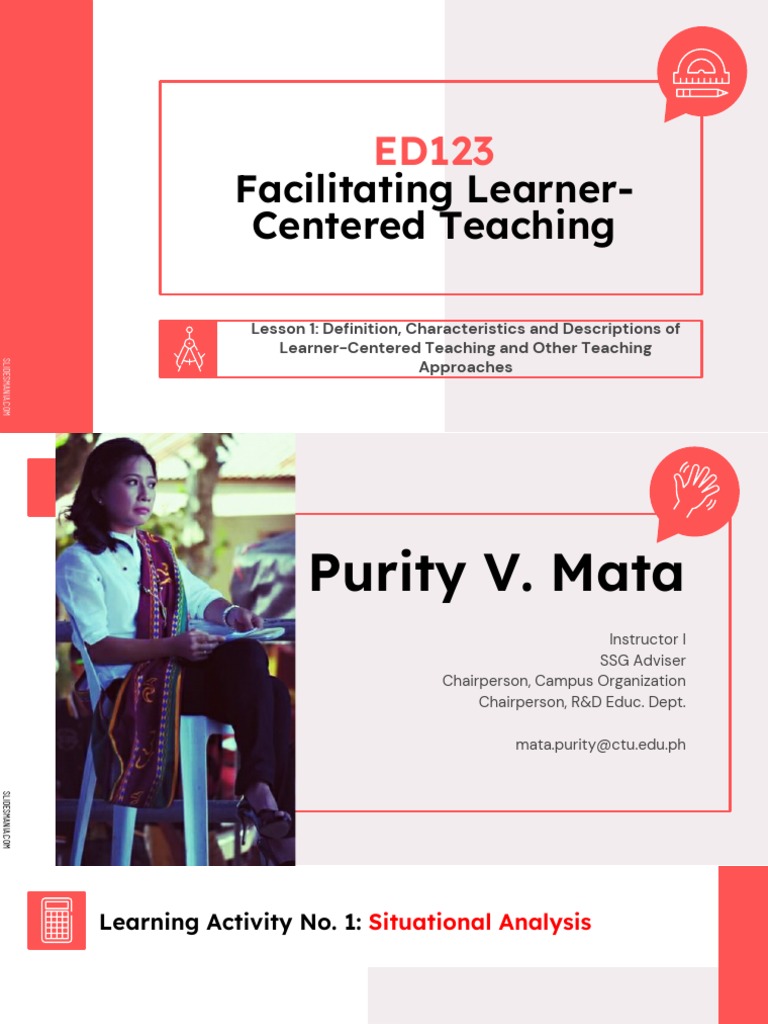 Lesson 1 Definition of Learner-Centered Teaching | PDF | Constructivism ...