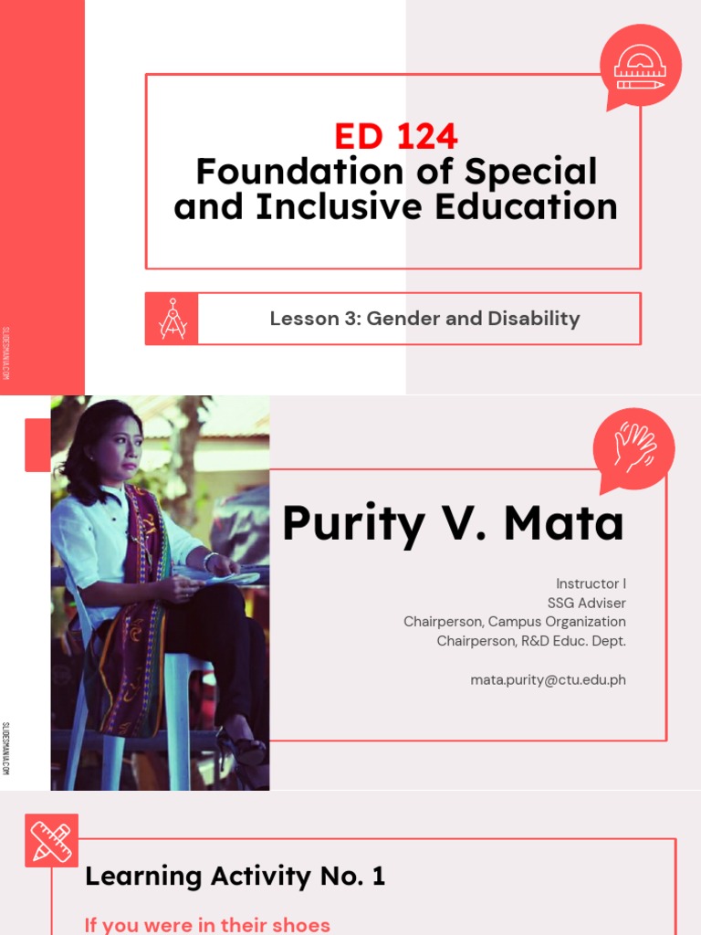 Understanding the Gendered Experience of Disability | PDF | Gender ...