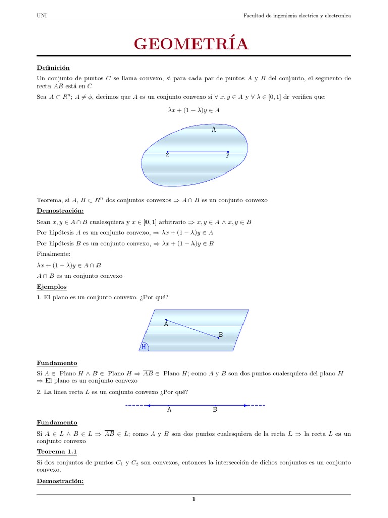 Conjunto Convexo | PDF | Triángulo | Conjunto (Matemáticas)