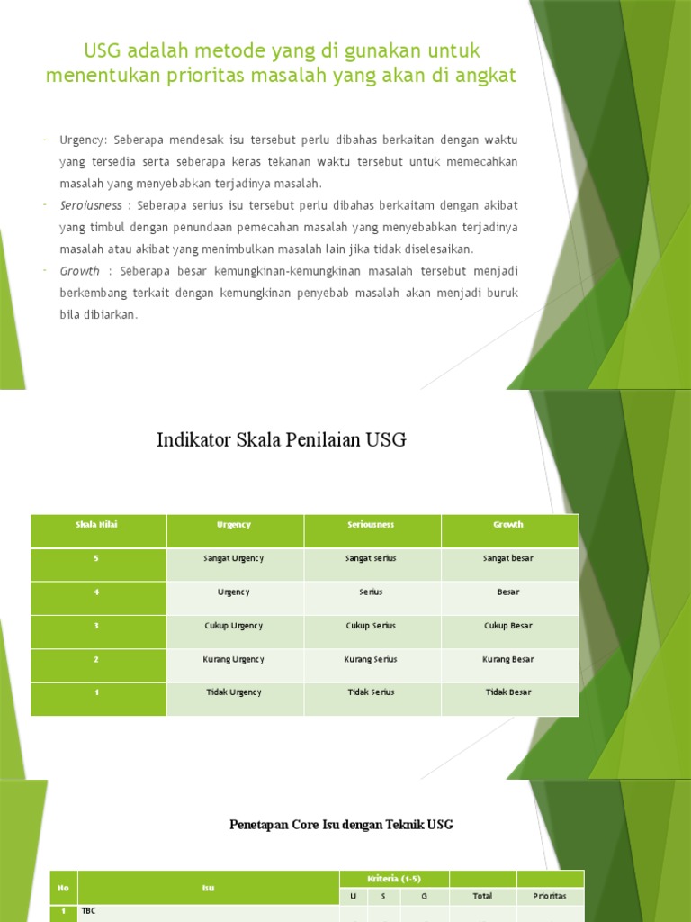 USG Adalah Metode Yang Di Gunakan Untuk Menentukan | PDF