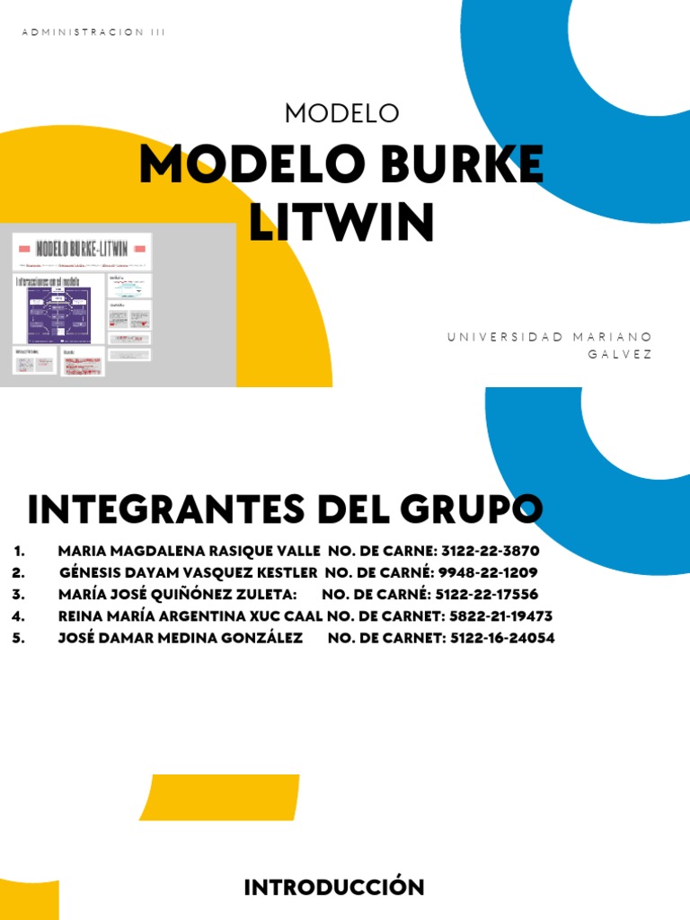 Prestacion Modelo Burke Litwin | PDF