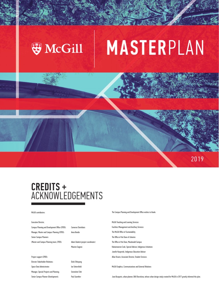 Mcgill University Master Plan 20190813-Compressed | PDF | Strategic Planning | Governance