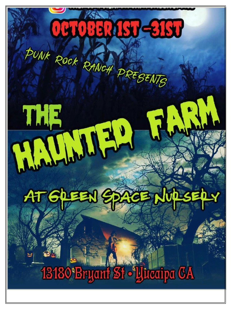 Haunted Farm Flyer | PDF