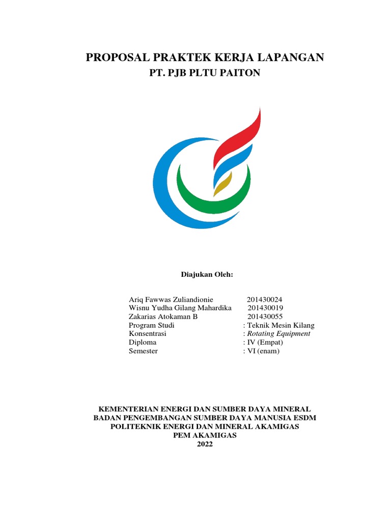 Proposal PKL - Pt. PLN Pltu Paiton | PDF | Teknologi & Rekayasa