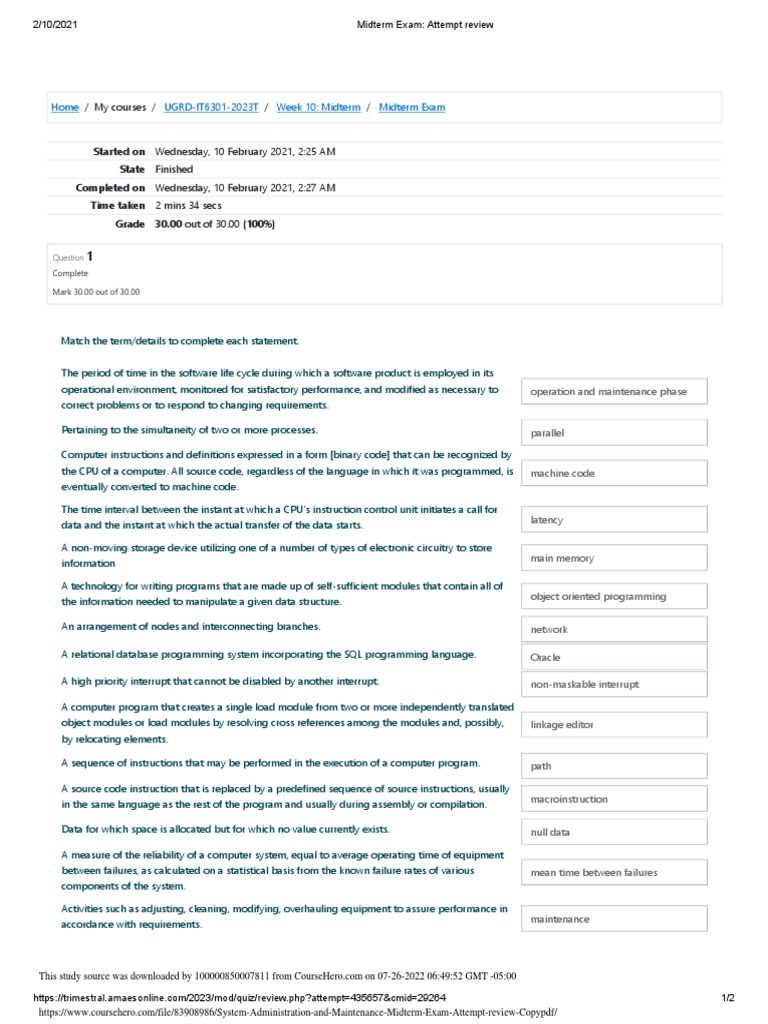 System Administration Midterm Review | PDF | Programming | Computer Program