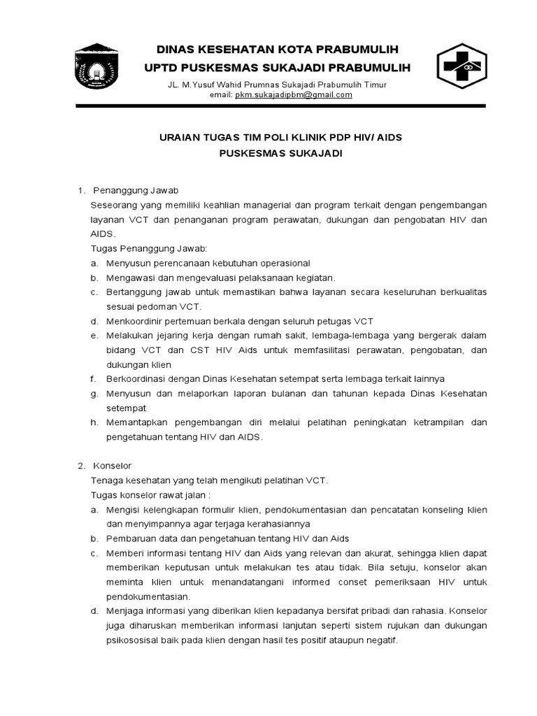 Uraian Tugas Tim PDP | PDF