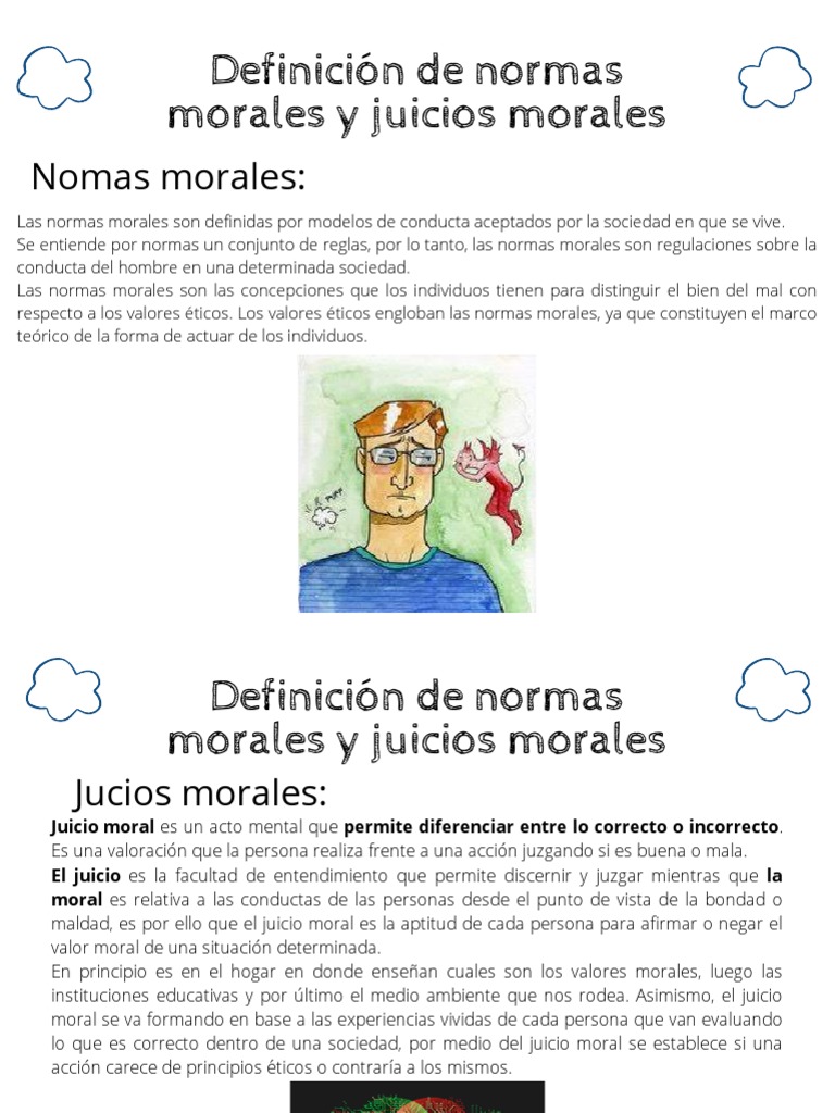 Normas Morales y Juicios Morales. | PDF | Moralidad | Comportamiento
