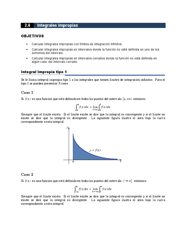 Integrales Impropias | PDF