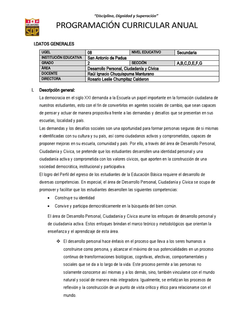 Programacion 2 | PDF | Enseñando | Entorno natural