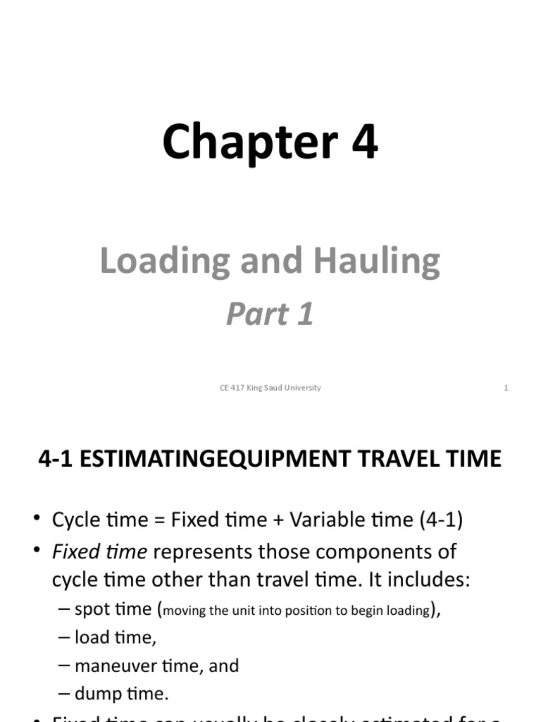 4.ce417 Note Ch4 Part 1 | PDF | Tractor | Pound (Mass)