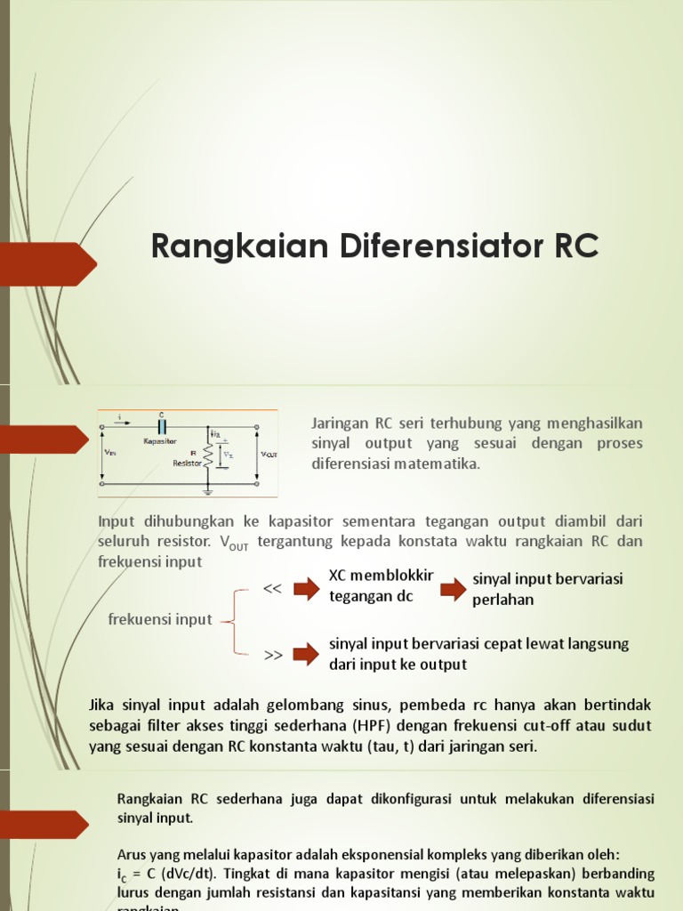 08. Rangkaian Diferensiator RC | PDF