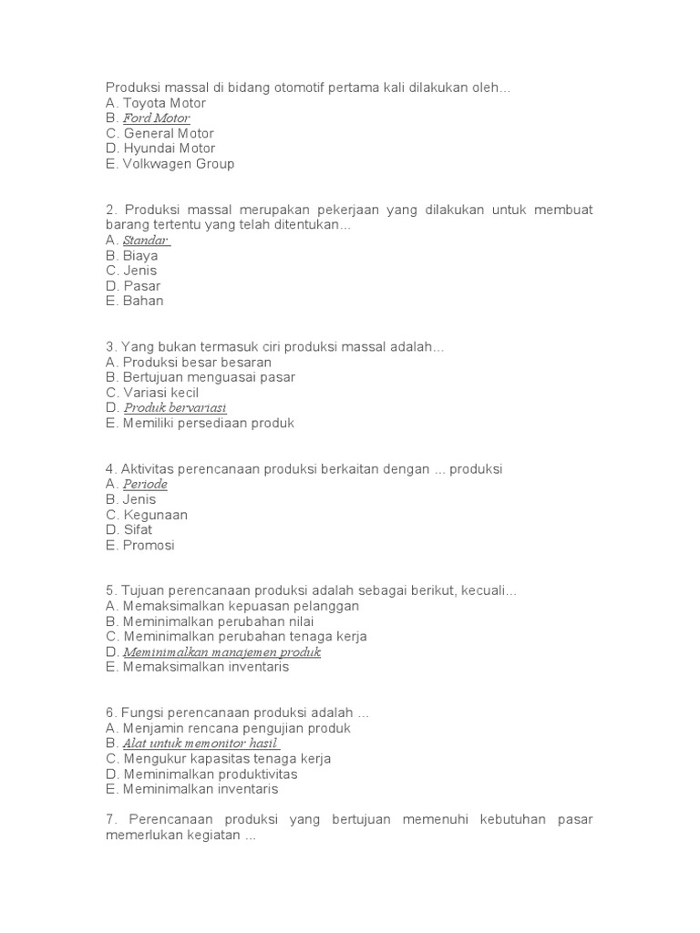 Soal PKK Xii Do | PDF