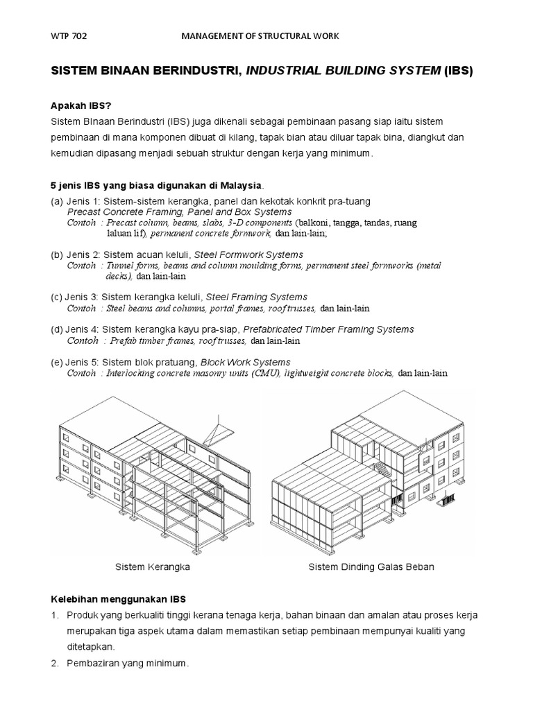 Sistem Binaan Berindustri Ibs | PDF