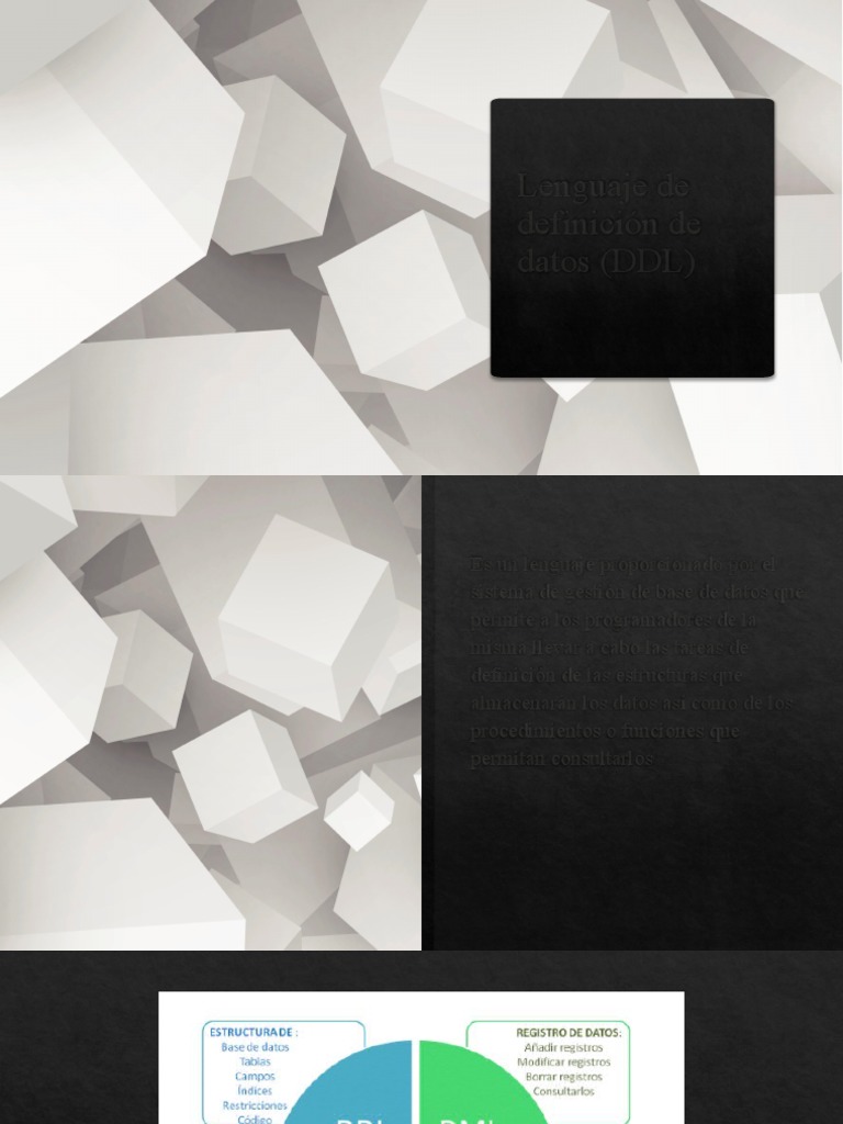 Lenguaje de Definición de Datos (DDL y DML) | PDF | SQL | Bases de datos