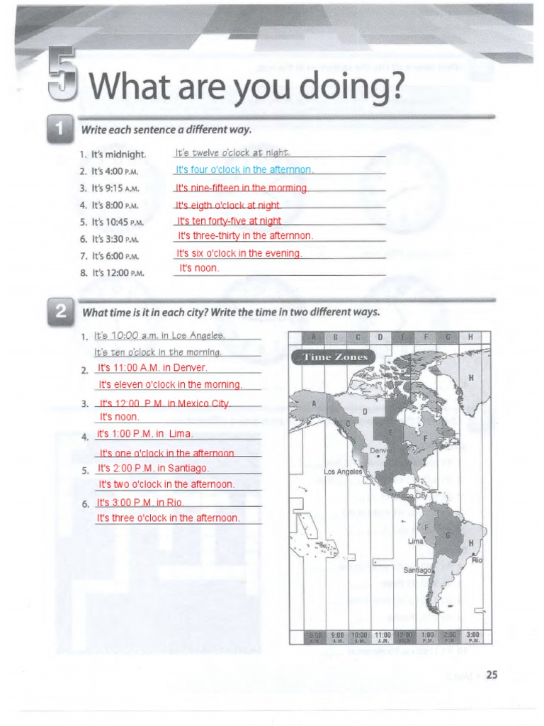 Workbok Unit 5 | PDF