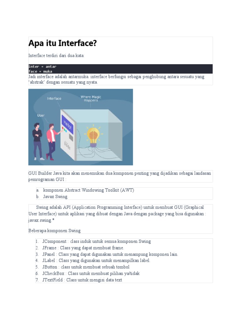 Apa Itu Interface | PDF