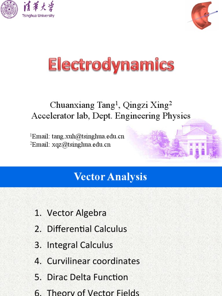Vector Analysis and Calculus | PDF | Euclidean Vector | Divergence