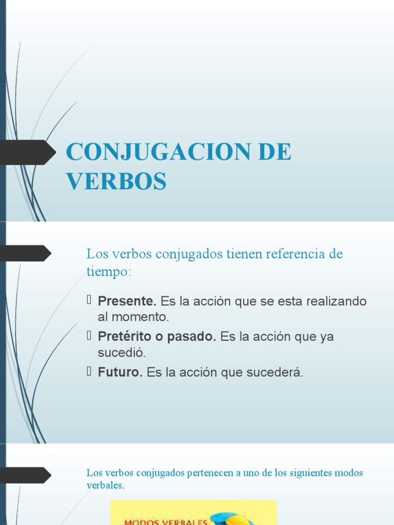Conjugacion de Verbos | PDF | Verbo | Conjugación gramatical