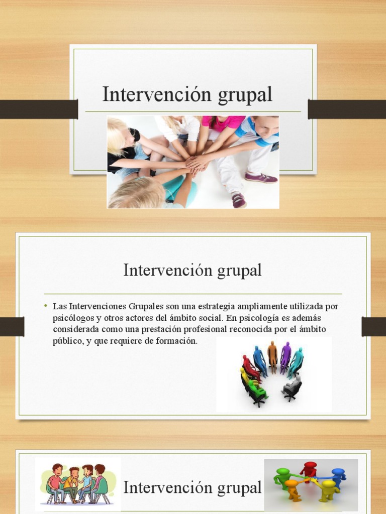 Intervencion Grupal | PDF | Psicoterapia | Sicología