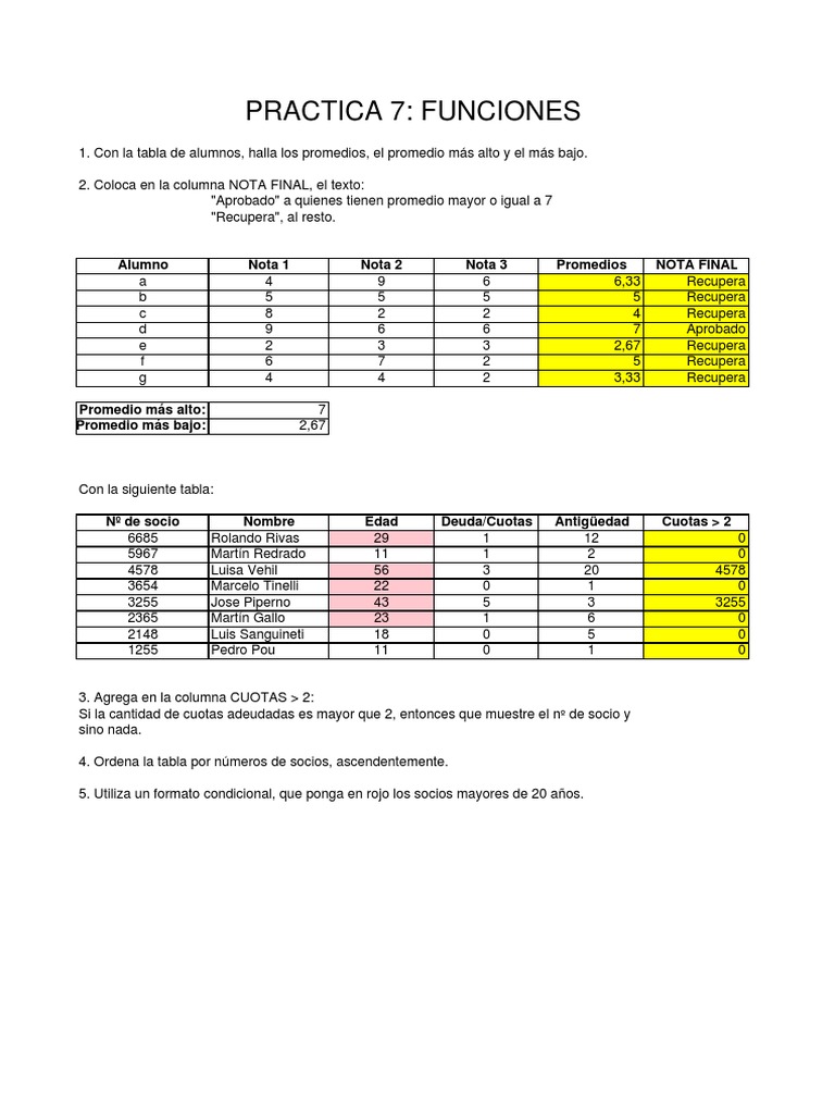 Practica 7 (Resuelto) | PDF