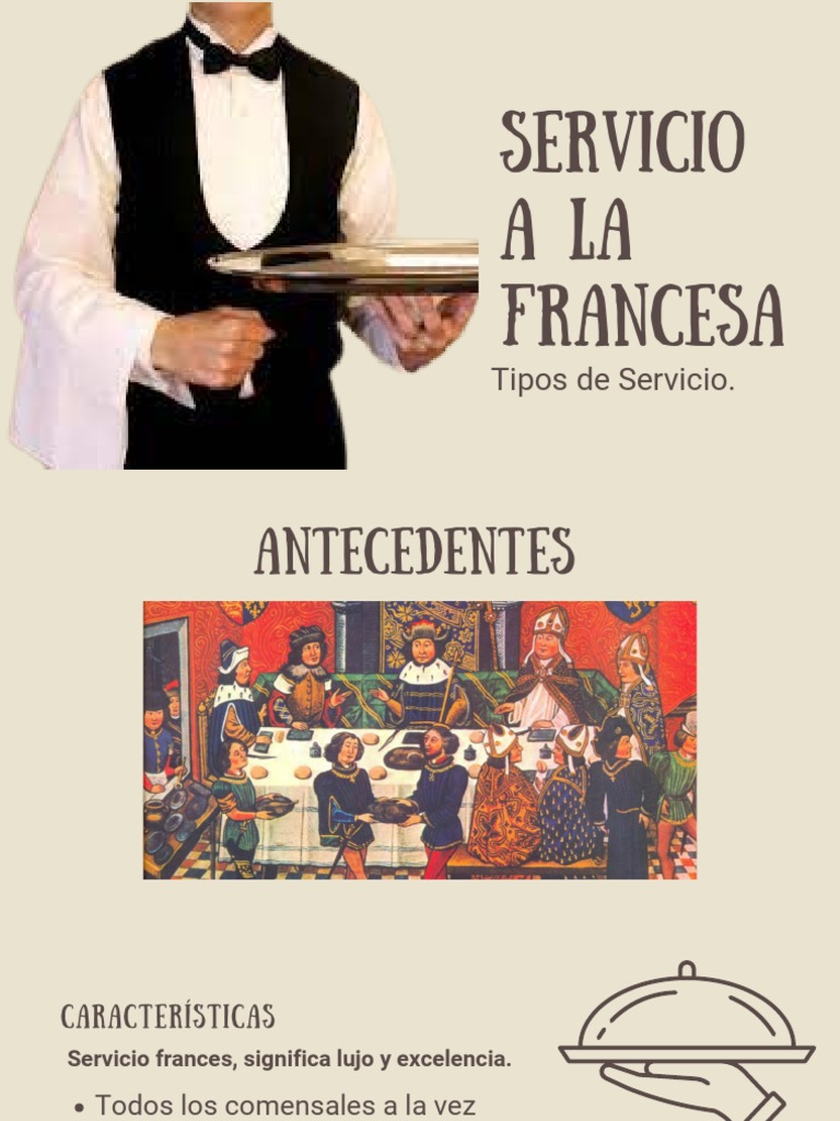 Servicio A La Francesa | PDF | Cocina, comidas y vino